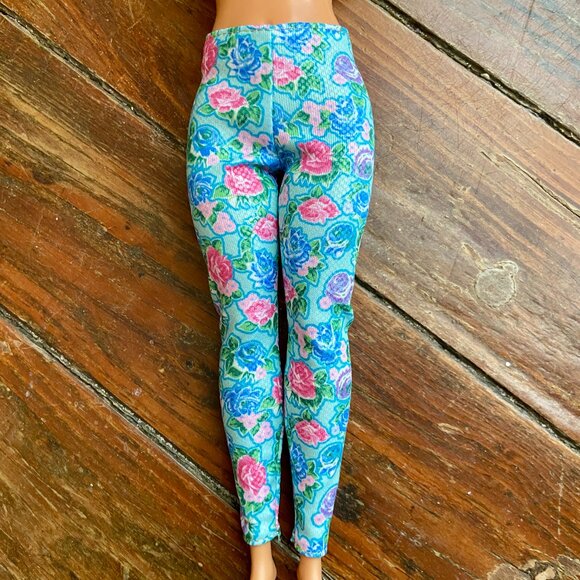 Barbie | Toys | Barbie Extra Fancy Curvy Doll Outfit Blue Mod Floral ...